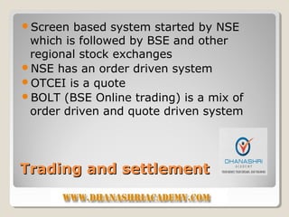 Guideline about Indian Stock Market | PPT