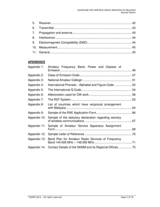 Guideline amateur radio_service_2012 | PDF