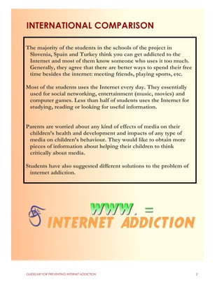 Guideline for preventing internet addiction | DOC | Internet Safety ...