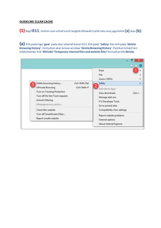 Guideline clear cache | DOCX