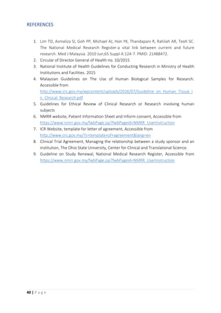 GUIDELINES ON CONDUCTING CLINICAL RESEARCH IN HOSPITAL KUALA LUMPUR | PDF