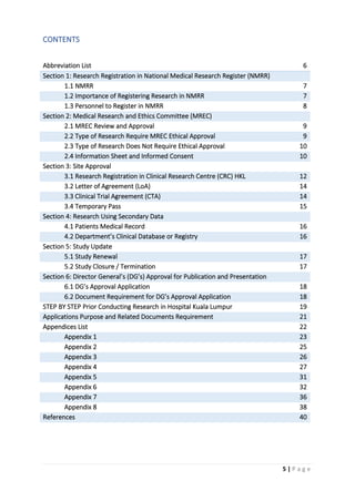 GUIDELINES ON CONDUCTING CLINICAL RESEARCH IN HOSPITAL KUALA LUMPUR | PDF