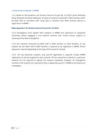 GUIDELINES ON CONDUCTING CLINICAL RESEARCH IN HOSPITAL KUALA LUMPUR | PDF