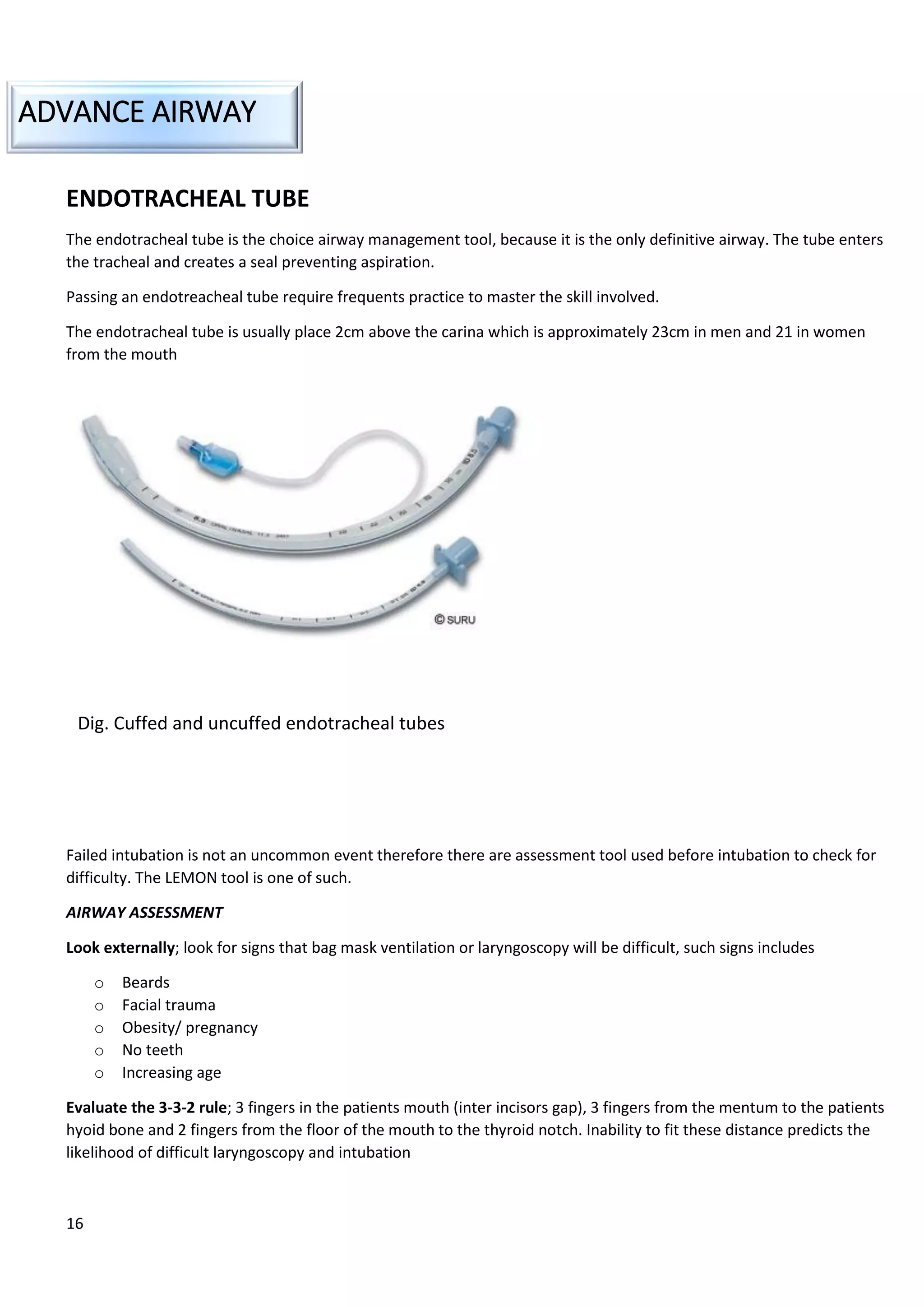 Guideline for airway management3 | PDF