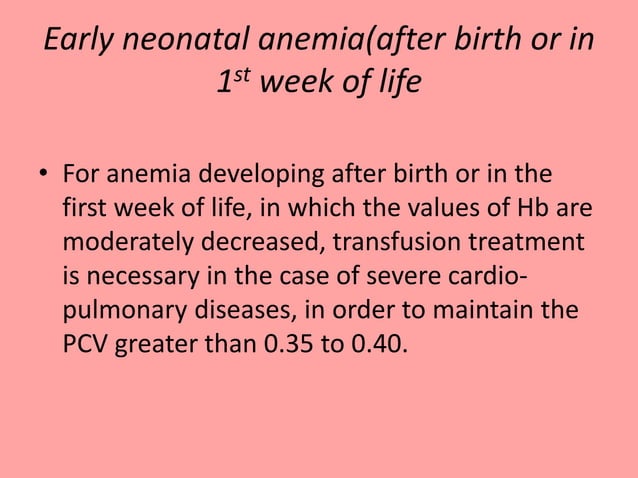 Guideline for blood transfusion in newborn (NNF) | PPTX | Blood ...