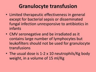 Guideline for blood transfusion in newborn (NNF) | PPTX