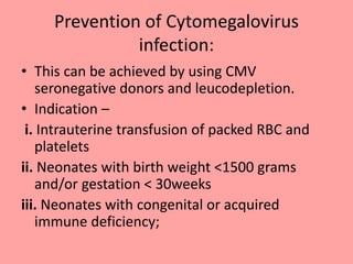 Guideline for blood transfusion in newborn (NNF) | PPTX