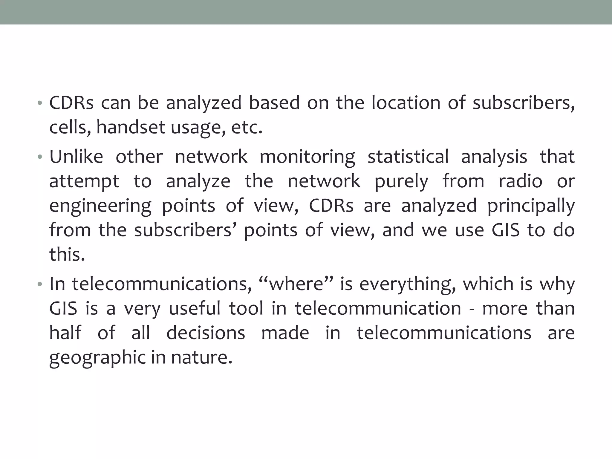 Guideline for Call Data Record Analysis by Raghu Khimani | PPTX