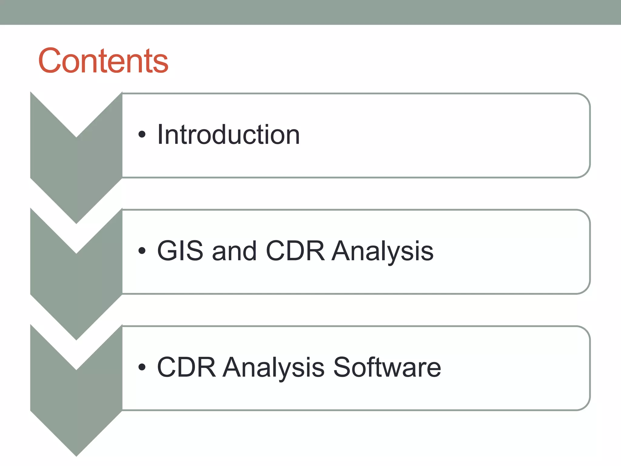 Guideline for Call Data Record Analysis by Raghu Khimani | PPTX