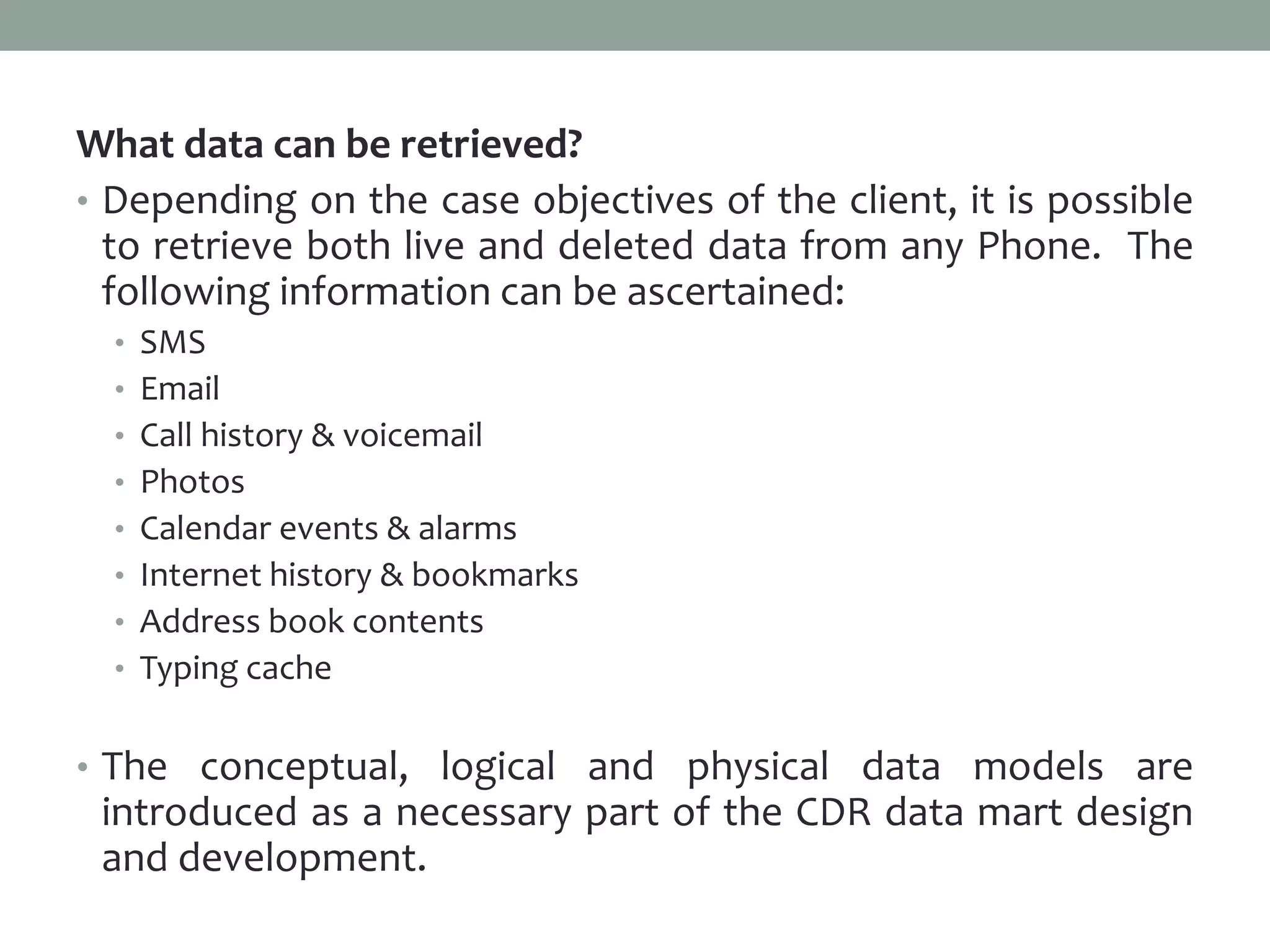 Guideline for Call Data Record Analysis by Raghu Khimani | PPTX