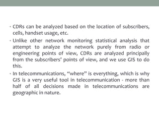 Guideline for Call Data Record Analysis by Raghu Khimani | PPTX