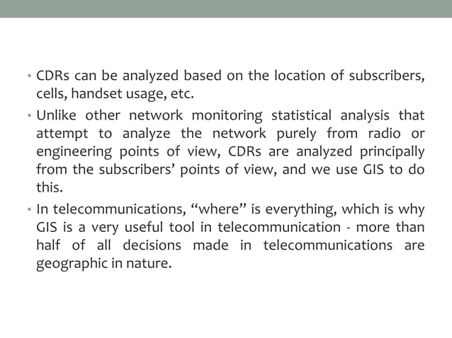 Guideline for Call Data Record Analysis by Raghu Khimani | PPTX