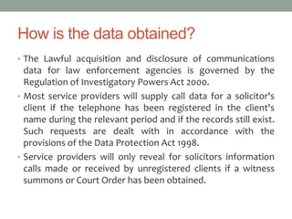 Guideline for Call Data Record Analysis by Raghu Khimani | PPTX