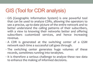 Guideline for Call Data Record Analysis by Raghu Khimani | PPTX
