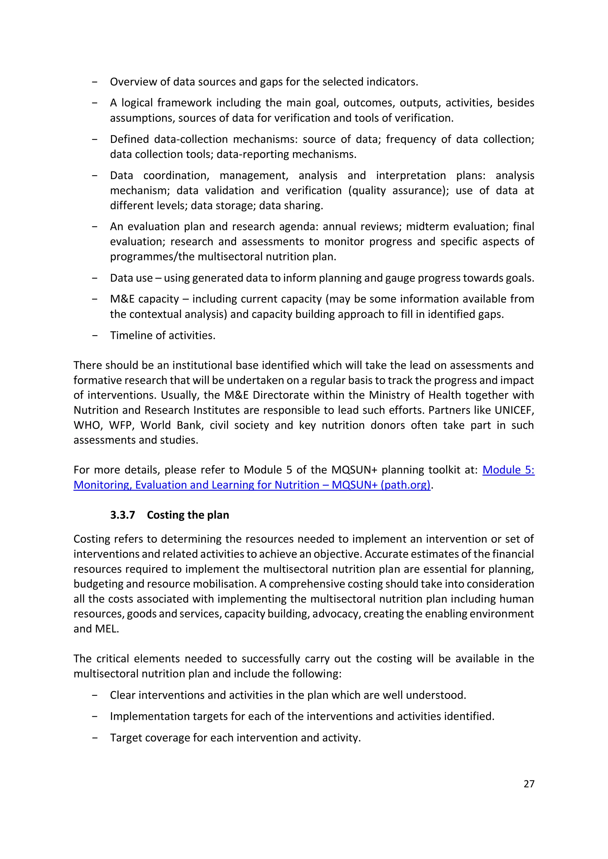 Guideline for developing National Multisectoral Nutrition Plans for Sudan Final - English (1 ...