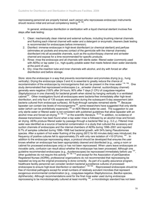 Guideline for disinfection and sterilization in healthcare facilities ...