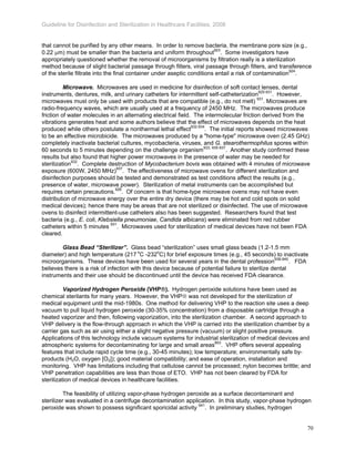 Guideline for disinfection and sterilization in healthcare facilities ...