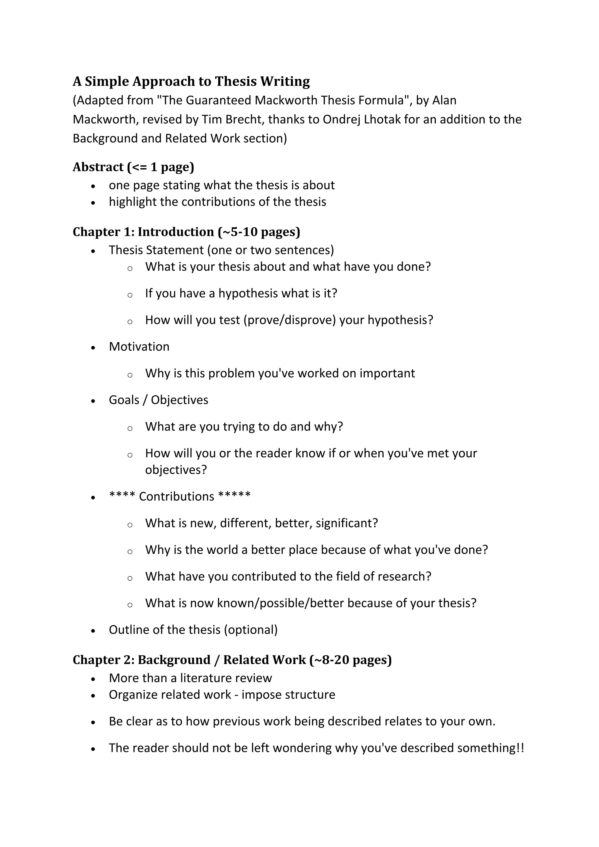 Guideline for dissertation | DOC