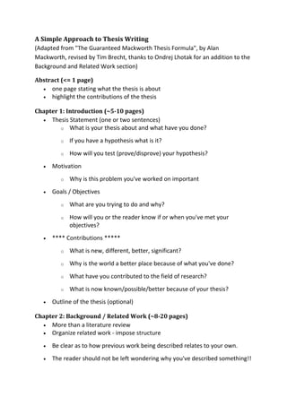 Guideline for dissertation | DOC