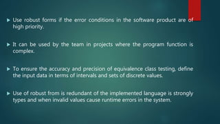 Guideline for euivalence class testing | PPTX | Standardized Testing ...
