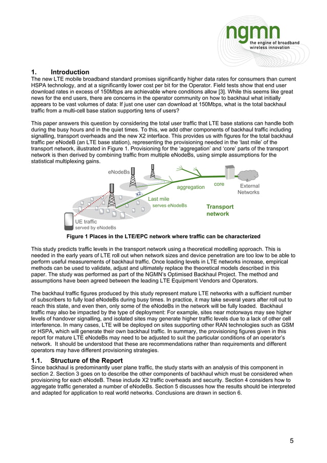Guideline For Ltebackhaultrafficestimation Pdf
