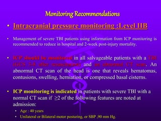 Guideline for management of TBI by Dr.sagor | PPTX | First Aid | Injuries