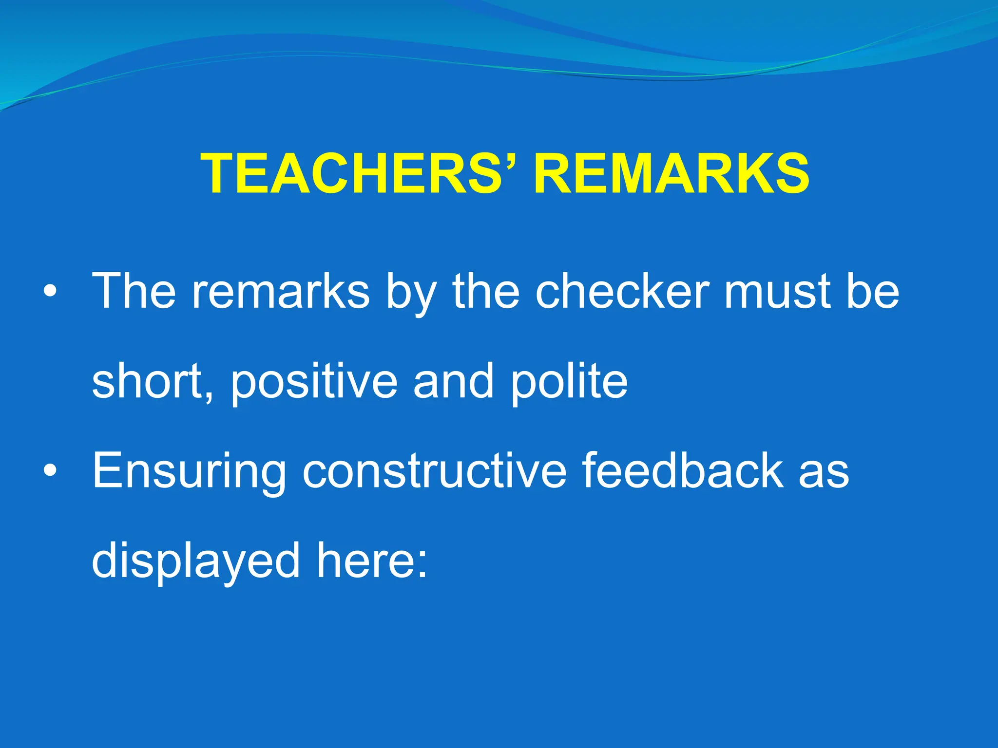 Guideline for teachers notebook checking.ppt