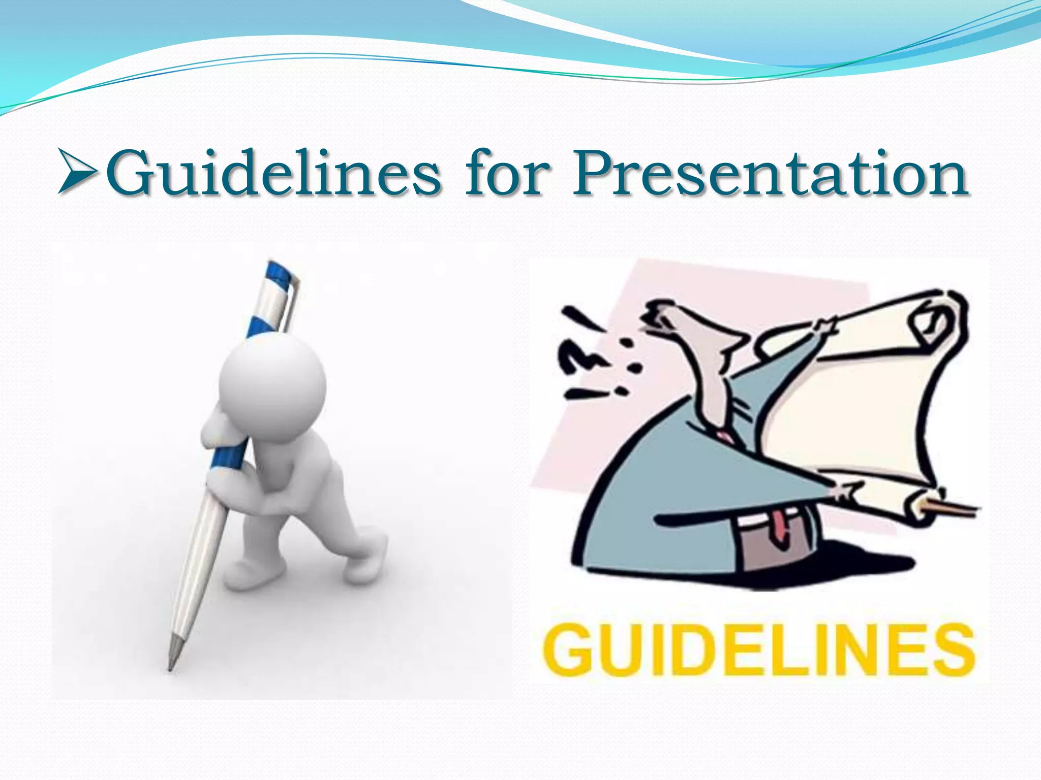 Guideline for presentation | PPTX