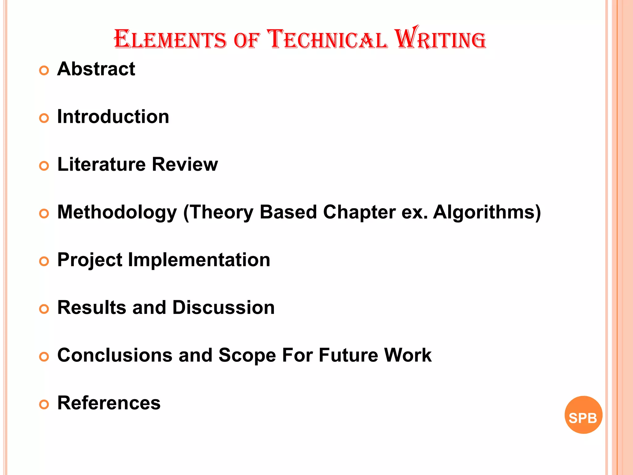 Guideline for project writing | PPTX