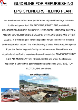 Guideline for Refurbishing LPG cylinders filling plant | PDF