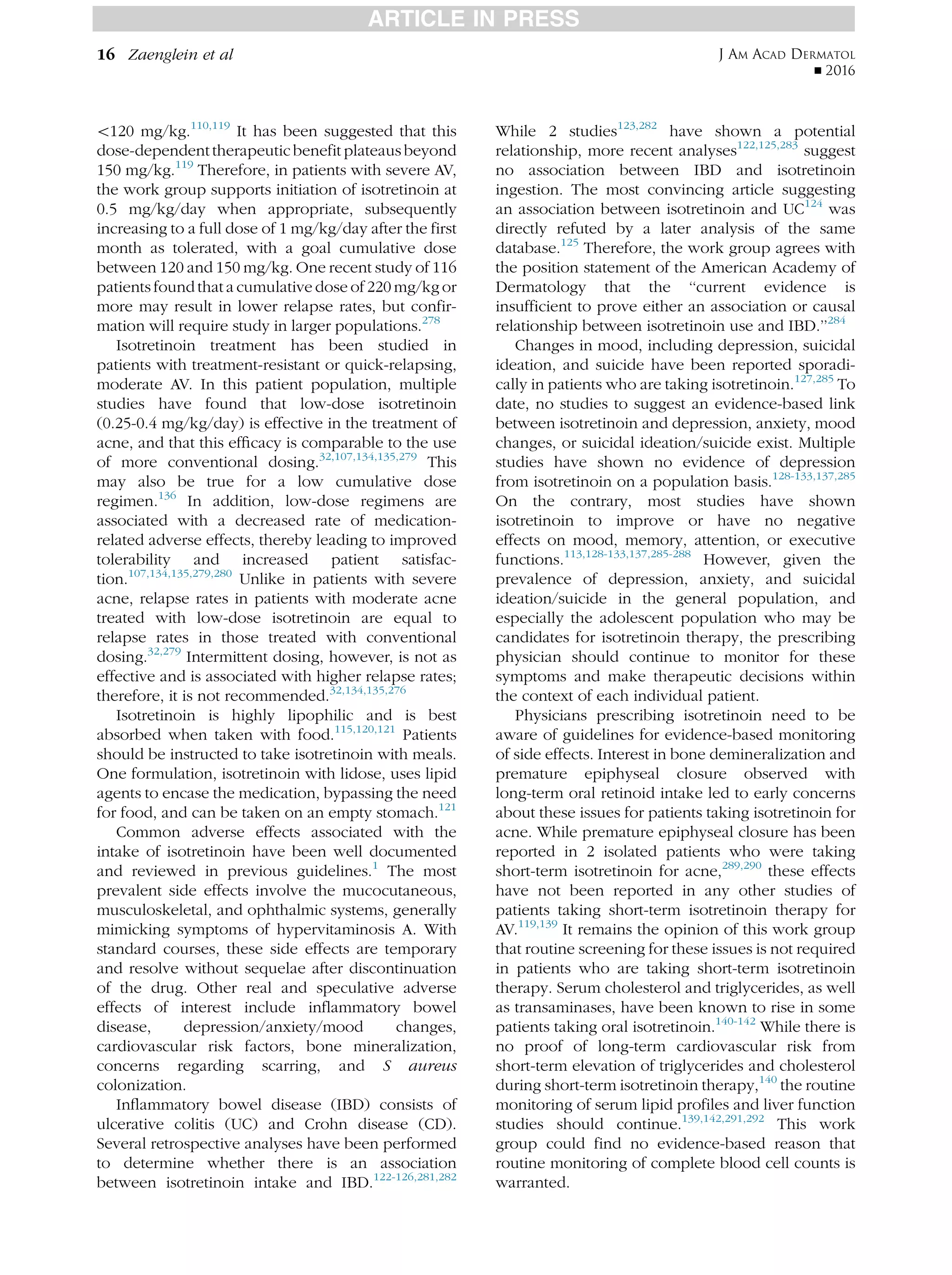 Guideline management of acne 2016 | PDF