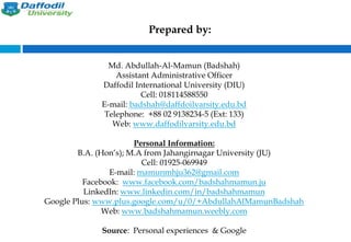 Guideline on Daffodil International University (DIU) forum (User ...