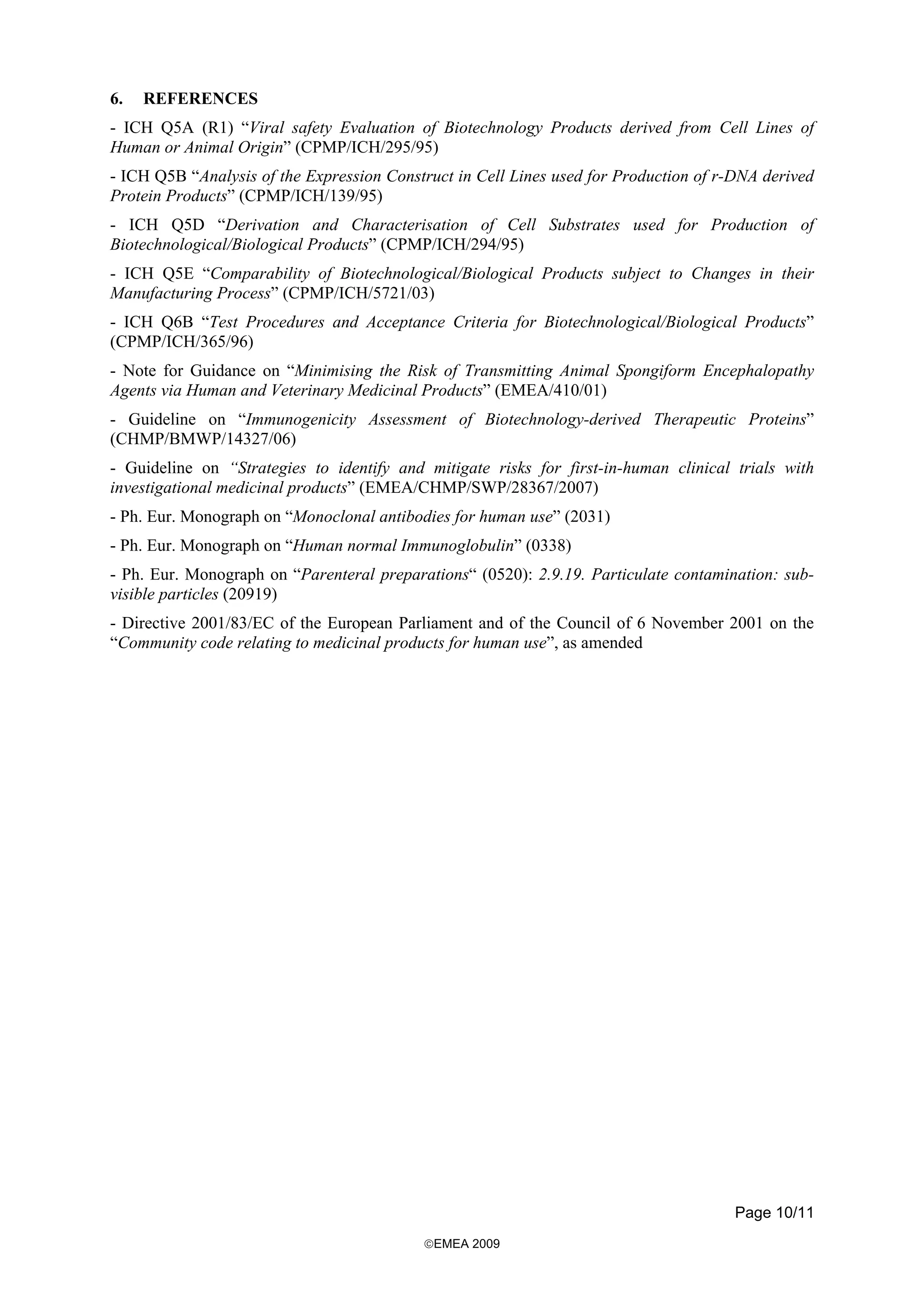 Guideline on development, production, characterisation and ...