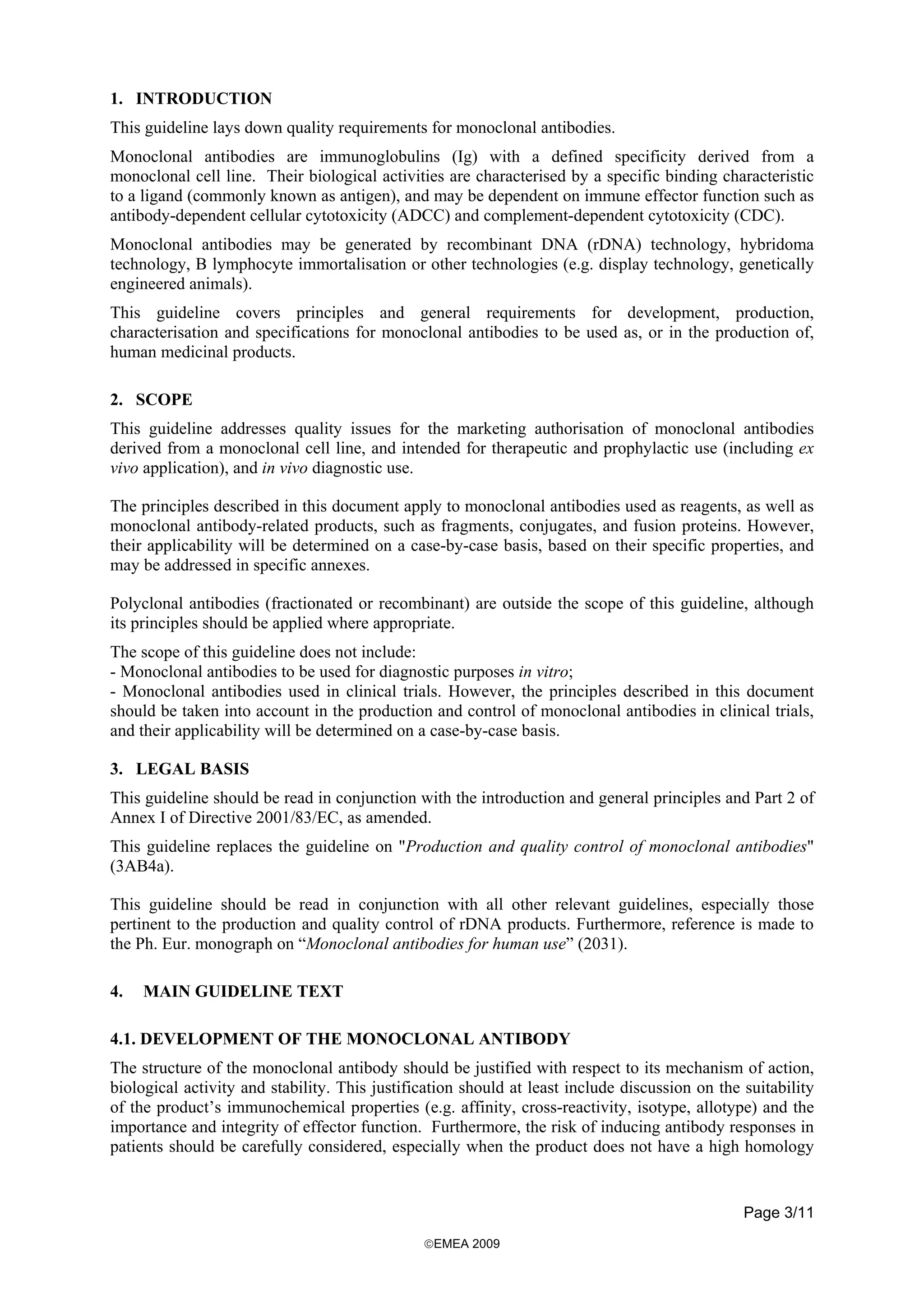 Guideline on development, production, characterisation and ...