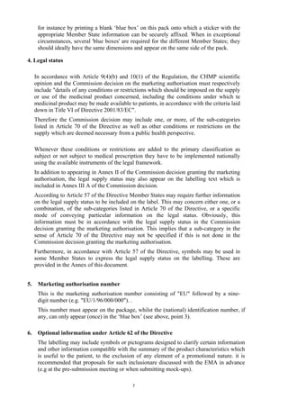 Guideline packaging information | PDF