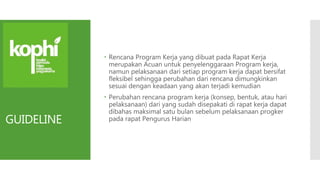 Guideline pembuatan program kerja | PPTX