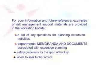 Guidelines for the Safe Conduct of Sport | PPT