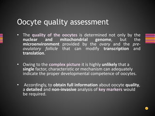 Oocyte Morphology assessment | PPTX
