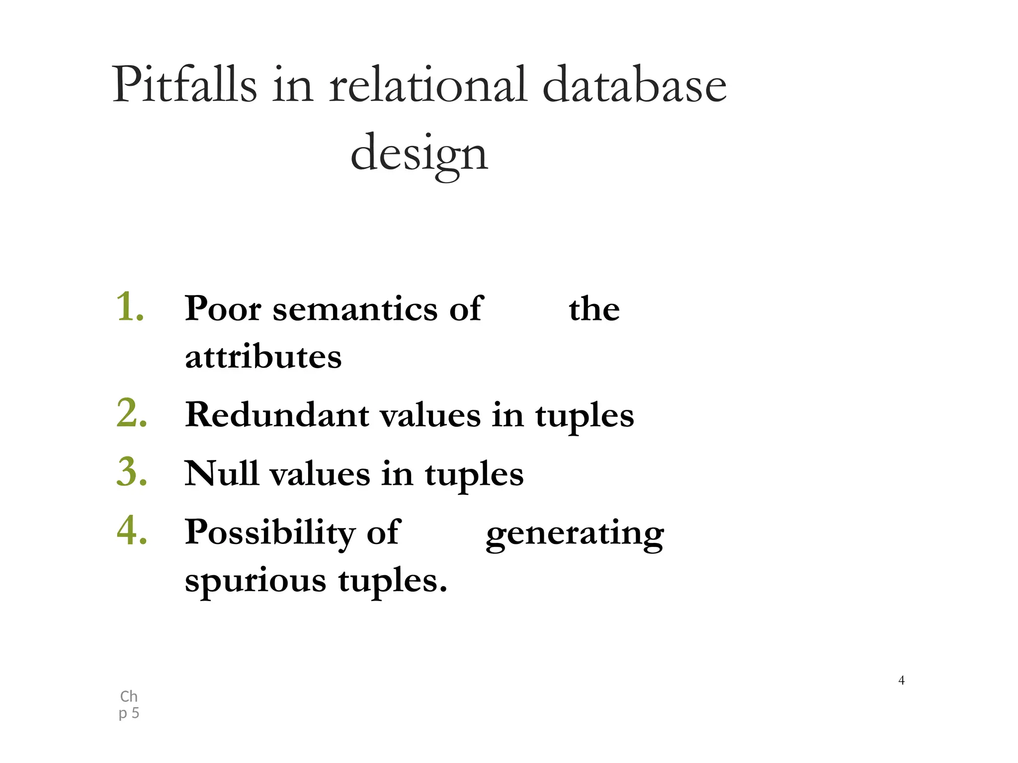 guidelines for database management system in setting up for rules in ...