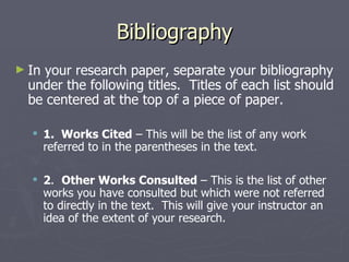 Guidelines for citations and bibliographies | PPT