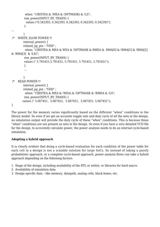 Guidelines for-early-power-analysis | PDF