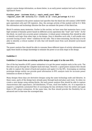 Guidelines for-early-power-analysis | PDF