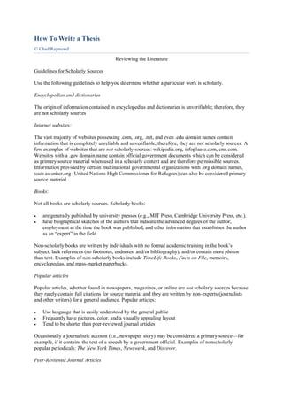 Guidelines for-scholarly-sources | PDF