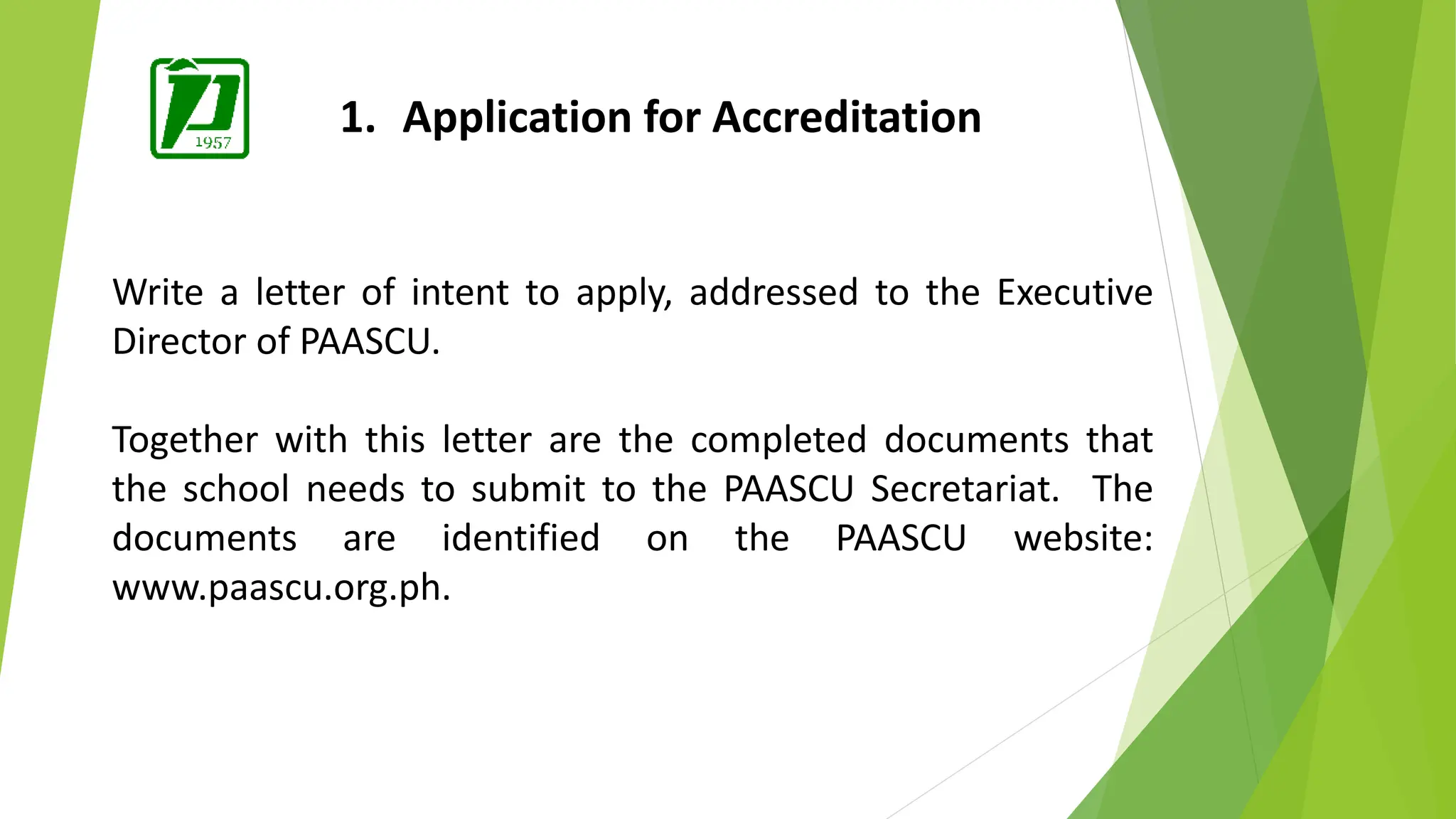 GUIDELINES IN THE CONDUCTION OF PAASCU ACCREDITATION | PPTX