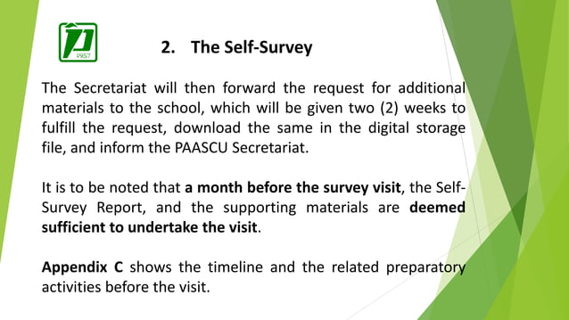 GUIDELINES IN THE CONDUCTION OF PAASCU ACCREDITATION | PPTX ...