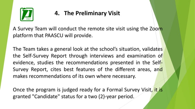 GUIDELINES IN THE CONDUCTION OF PAASCU ACCREDITATION | PPTX ...