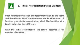 GUIDELINES IN THE CONDUCTION OF PAASCU ACCREDITATION | PPTX
