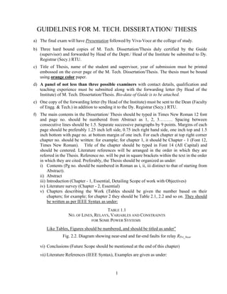 Guidelines m tech-disseratation | PDF