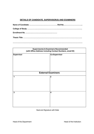 Guidelines m tech-disseratation | PDF