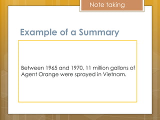 Guidelines notetaking | PPTX